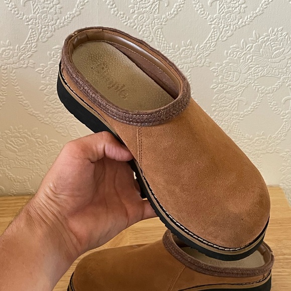 Simple | Shoes | Tan Suede Clogs From Simple Shoes | Poshmark